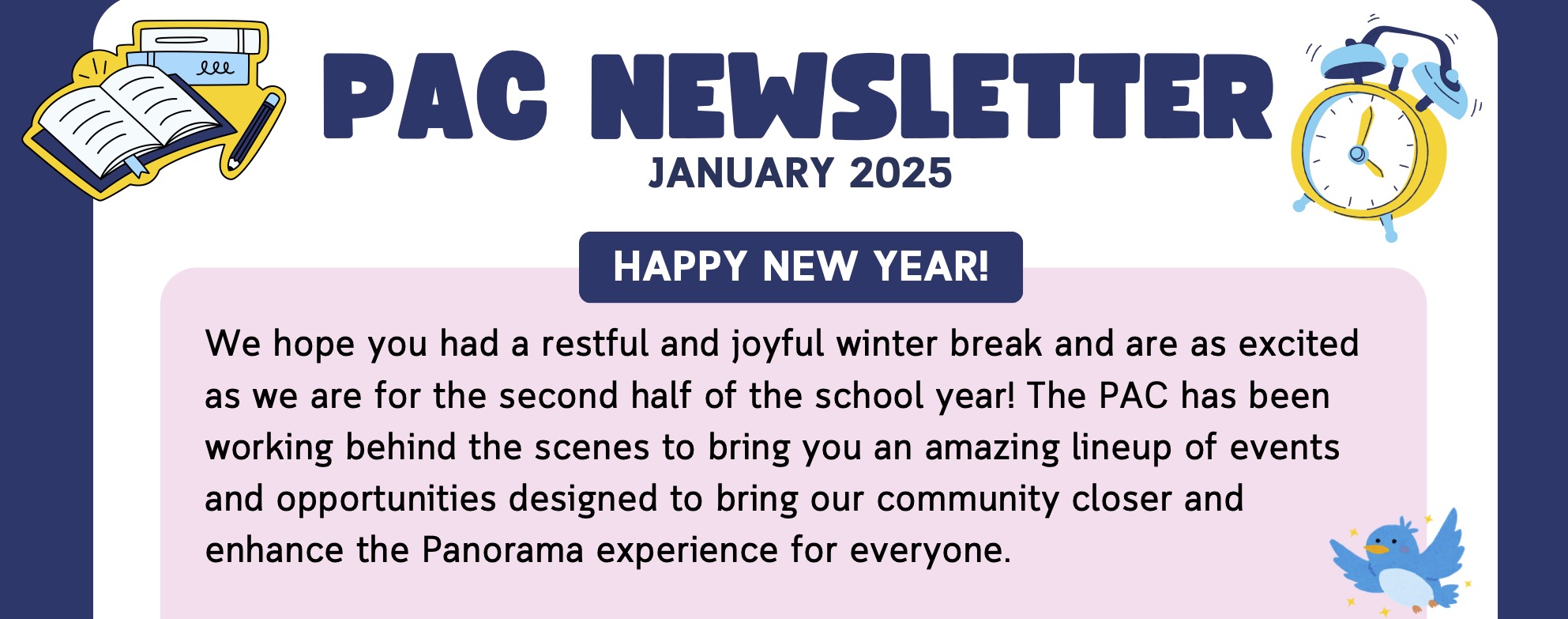 PAC Newsletter Jan 2025 - École Panorama Heights Elementary School ...